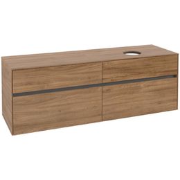 Villeroy & Boch Villeroy und Boch Collaro Waschtischunterschrank C05100RH 160x54,8x50cm, Waschtisch rechts, Kansas Oak