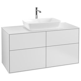 Villeroy & Boch Villeroy und Boch Finion Waschtischunterschrank G79100MT 120x60,3cm, Emotion, Abdeckplatte white matt, White matt lacquer