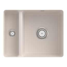 Villeroy & Boch Villeroy und Boch Unterbausp&uuml;le 675801KR mit Ablaufgarnitur und Handbet&auml;tigung, Crema