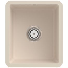 Villeroy & Boch Villeroy und Boch Unterbausp&uuml;le 332401FU mit Ablaufgarnitur und Handbet&auml;tigung, Ivory