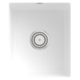 Villeroy & Boch Villeroy und Boch Unterbausp&uuml;le 332401RW mit Ablaufgarnitur und Handbet&auml;tigung, Stone White