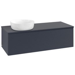 Villeroy & Boch Villeroy und Boch Antao Waschtisch-Unterschrank K33110HG 120x36x50cm, Waschbeckenplattenfarbe Lack, midnight blue matt lacquer