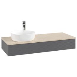 Villeroy & Boch Villeroy & Boch Antao Waschtischunterschrank 1200x190x500mm L11153GK mit Beleuchtung mit Struktur FK/AP: GK/3