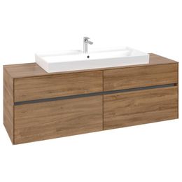 Villeroy & Boch Villeroy und Boch Collaro Waschtischunterschrank C03100RH 160x54,8x50cm, Waschtisch mittig, Kansas Oak