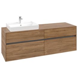 Villeroy & Boch Villeroy und Boch Collaro Waschtischunterschrank C02200RH 160x54,8x50cm, Waschtisch links, Kansas Oak