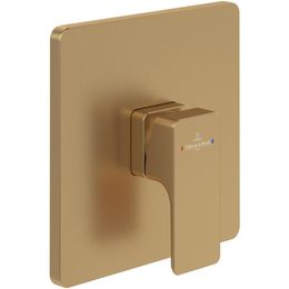 Villeroy & Boch Villeroy und Boch Subway 3.0 Fertigmontageset TVS11200200076 Unterputz-Einhebel-Duscharmatur, Wandmontage, brushed gold