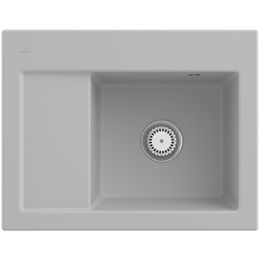 Villeroy & Boch Villeroy & Boch Subway 45 Compact Einbausp&uuml;le 331301SM rechts, mit Ablaufgarnitur und Handbet&auml;tigung, 650 x 510 mm, Steam