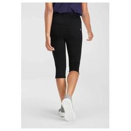 Caprijeans Arizona "Ultra-Stretch", Damen, Gr. 38, N-Gr, schwarz (schwarz schwarz), Denim/Jeans, Obermaterial: 74% Baumwolle, 24% Polyester, 2% Elasthan, Basic, skinny fit 3/4-L&auml;nge, Jeans, extra-eng geschnittene Beinform, hoher Bund, in Capri-L&auml;nge
