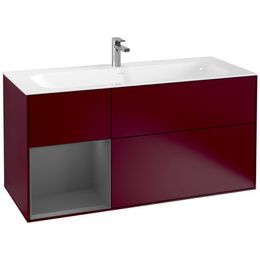 Villeroy & Boch Villeroy und Boch Finion Waschtischunterschrank F060GKHB 119,6x59,1cm, Regal links Anthracite matt, Peony Matt