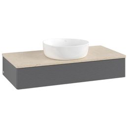 Villeroy & Boch Villeroy & Boch Antao Waschtischunterschrank 1000x190x500mm L09113GK mit Beleuchtung mit Struktur FK/AP: GK/3