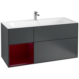 Villeroy & Boch Villeroy und Boch Finion Waschtischunterschrank G060HBHG 119,6x59,1cm, Emotion, Regal links Peony, Midnight Blue Matt Lacquer