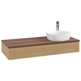 Villeroy & Boch Villeroy & Boch Antao Waschtischunterschrank 1200x190x500mm L12152HN mit Beleuchtung mit Struktur FK/AP: HN/2