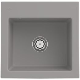 Villeroy & Boch Villeroy und Boch Subway 50 S Einbausp&uuml;le 331501KD mit Ablaufgarnitur, 525 x 510 mm, Handbet&auml;tigung, fossil CeramicPlus