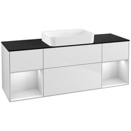 Villeroy & Boch Villeroy und Boch Finion Waschtischunterschrank G742MTMT 160x60,3x50,1cm, Regale White matt lacquer, White matt lacquer