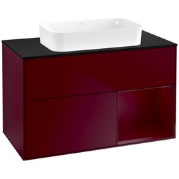 Villeroy & Boch Villeroy und Boch Finion Waschtischunterschrank F662HBHB 100x60,3x50,1cm, Regal rechts Peony, Peony Matt