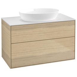 Villeroy & Boch Villeroy und Boch Finion Waschtischunterschrank GA0100PC 100x60,3cm, Emotion, Abdeckplatte white matt, Oak Veneer