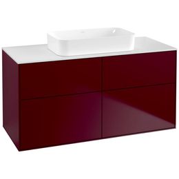 Villeroy & Boch Villeroy und Boch Finion Waschtischunterschrank G67100HB 120x60,3x50,1cm, Glass White Matt, Peony Matt