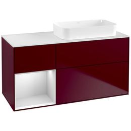 Villeroy & Boch Villeroy und Boch Finion Waschtischunterschrank G681MTHB 120x60,3x50,1cm, Regal links White matt lacquer, Peony Matt