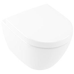 Villeroy & Boch Villeroy&Boch Subway 2.0 Wand WC compact 5606R001 wei&szlig;, DirectFlush, sp&uuml;lrandlos, Abgang waagerecht