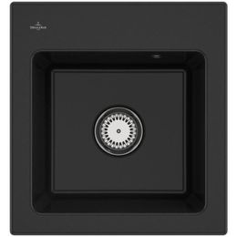 Villeroy & Boch Villeroy & Boch Subway 45 XS Einbausp&uuml;le 678101J0 mit Ablaufgarnitur und Handbet&auml;tigung, 475 x 510 mm, Chromit