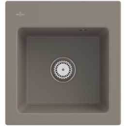 Villeroy & Boch Villeroy & Boch Subway 45 XS Einbausp&uuml;le 678101TR mit Ablaufgarnitur und Handbet&auml;tigung, 475 x 510 mm, Timber