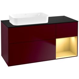 Villeroy & Boch Villeroy und Boch Finion Waschtischunterschrank G692HFHB 120x60,3x50,1cm, Regal rechts Gold matt, Peony Matt