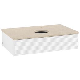 Villeroy & Boch Villeroy & Boch Antao Waschtischunterschrank 800x190x500mm L08153MT mit Beleuchtung mit Struktur FK/AP: MT/3