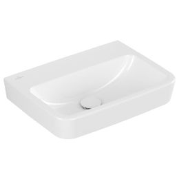 Villeroy & Boch Villeroy und Boch O.novo Handwaschbecken 434453R1 50x37cm, eckig, ohne Hahnloch, ohne &Uuml;berlauf, wei&szlig; C-plus