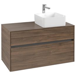 Villeroy & Boch Villeroy und Boch Collaro Waschtischunterschrank C04000VH 100 x 54,8 x 50 cm, Waschtisch rechts, Arizona Oak
