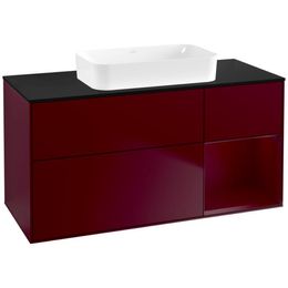 Villeroy & Boch Villeroy und Boch Finion Waschtischunterschrank F712HBHB 120x60,3x50,1cm, Regal rechts Peony, Peony Matt