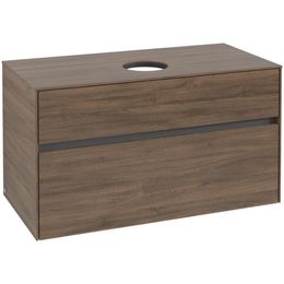Villeroy & Boch Villeroy und Boch Collaro Waschtischunterschrank C03800VH 100 x 54,8 x 50 cm, Waschtisch mittig, Arizona Oak