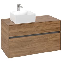 Villeroy & Boch Villeroy und Boch Collaro Waschtischunterschrank C03900RH 100x54,8x50cm, Waschtisch links, Kansas Oak
