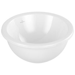 Villeroy & Boch Villeroy und Boch Loop & friends Einbauwaschbecken 4A600101 rund, ohne Hahnlochbank, ohne &Uuml;berlauf, &Oslash; 45 cm, wei&szlig;