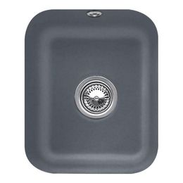 Villeroy & Boch Villeroy und Boch Unterbausp&uuml;le 670401i4 mit Ablaufgarnitur, Handbet&auml;tigung, Befestigungssatz, Graphit