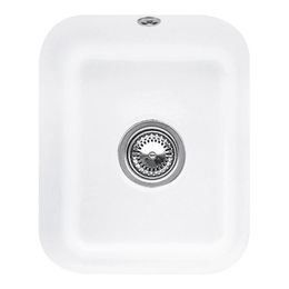 Villeroy & Boch Villeroy und Boch Unterbausp&uuml;le 670402RW mit Ablaufgarnitur, Exzenterbet&auml;tigung, Befestigungssatz, Stone White