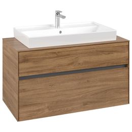 Villeroy & Boch Villeroy und Boch Collaro Waschtischunterschrank C02000RH 100x54,8x50cm, Waschtisch mittig, Kansas Oak