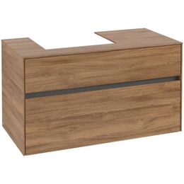 Villeroy & Boch Villeroy und Boch Collaro Waschtischunterschrank C01400RH 100x54,8x50cm, Waschtisch links, Kansas Oak