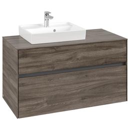 Villeroy & Boch Villeroy und Boch Collaro Waschtischunterschrank C01400RK 100x54,8x50cm, Waschtisch links, Stone Oak