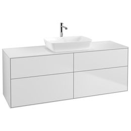 Villeroy & Boch Villeroy und Boch Finion Waschtischunterschrank G85100MT 160x60,3cm, Emotion, Abdeckplatte white matt, White matt lacquer