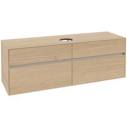Villeroy & Boch Villeroy und Boch Collaro Waschtischunterschrank C04900VJ 160 x 54,8 x 50 cm, Waschtisch mittig, Nordic Oak