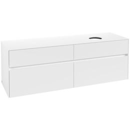 Villeroy & Boch Villeroy und Boch Collaro Waschtischunterschrank C05100MS 160 x 54,8 x 50 cm, Waschtisch rechts, White Matt