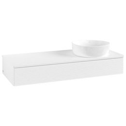 Villeroy & Boch Villeroy & Boch Antao Waschtischunterschrank 1200x190x500mm L12110MT mit Beleuchtung mit Struktur FK/AP: MT/0