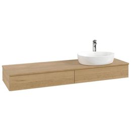Villeroy & Boch Villeroy & Boch Antao Waschtischunterschrank 1600x190x500mm L16151HN mit Beleuchtung mit Struktur FK/AP: HN/1