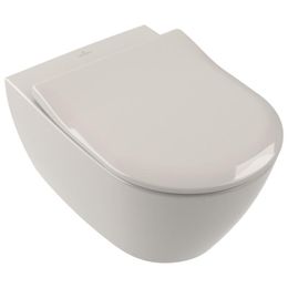 Villeroy & Boch Villeroy & Boch Subway 2.0 WC Sitz 9M78S1R3 pergamon, Slimseat, mit Softclose, Quick Release