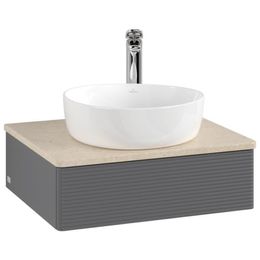 Villeroy & Boch Villeroy & Boch Antao Waschtischunterschrank 600x190x500mm L07153GK mit Beleuchtung mit Struktur FK/AP: GK/3