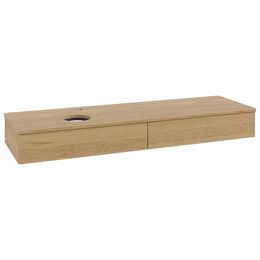 Villeroy & Boch Villeroy & Boch Antao Waschtischunterschrank 1600x190x500mm L15151HN mit Beleuchtung mit Struktur FK/AP: HN/1