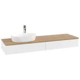 Villeroy & Boch Villeroy & Boch Antao Waschtischunterschrank 1600x190x500mm L15151MT mit Beleuchtung mit Struktur FK/AP: MT/1