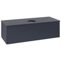 Villeroy & Boch Villeroy und Boch Antao Waschtisch-Unterschrank K32010HG 120x36x50cm, Waschbeckenplattenfarbe Lack, midnight blue matt lacquer