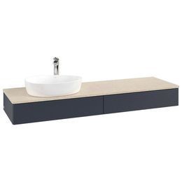 Villeroy & Boch Villeroy & Boch Antao Waschtischunterschrank 1600x190x500mm L15153HG mit Beleuchtung mit Struktur FK/AP: HG/3