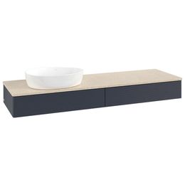 Villeroy & Boch Villeroy & Boch Antao Waschtischunterschrank 1600x190x500mm L15113HG mit Beleuchtung mit Struktur FK/AP: HG/3